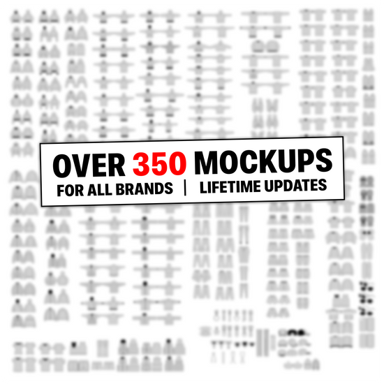 Adam's 350+ Premium Clothing Mockups Pack - Design your Clothing Brand ...