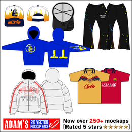 Adam's 250+ Item Clothing Mockup Pack - Start your Clothing Brand Today ...