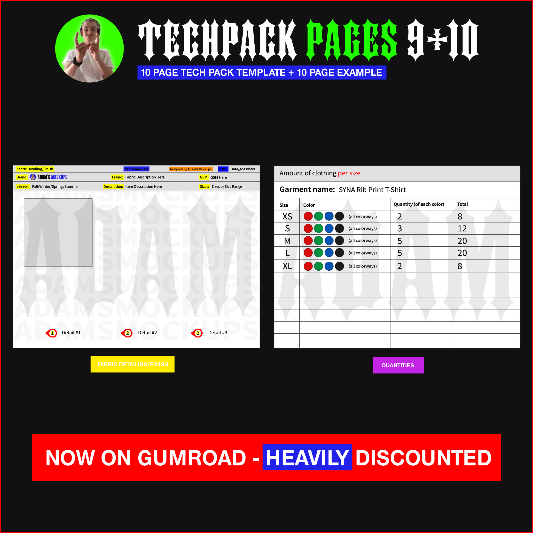 Adam's Ultimate Tech Pack Template - Send Straight to your Manufacturer ...