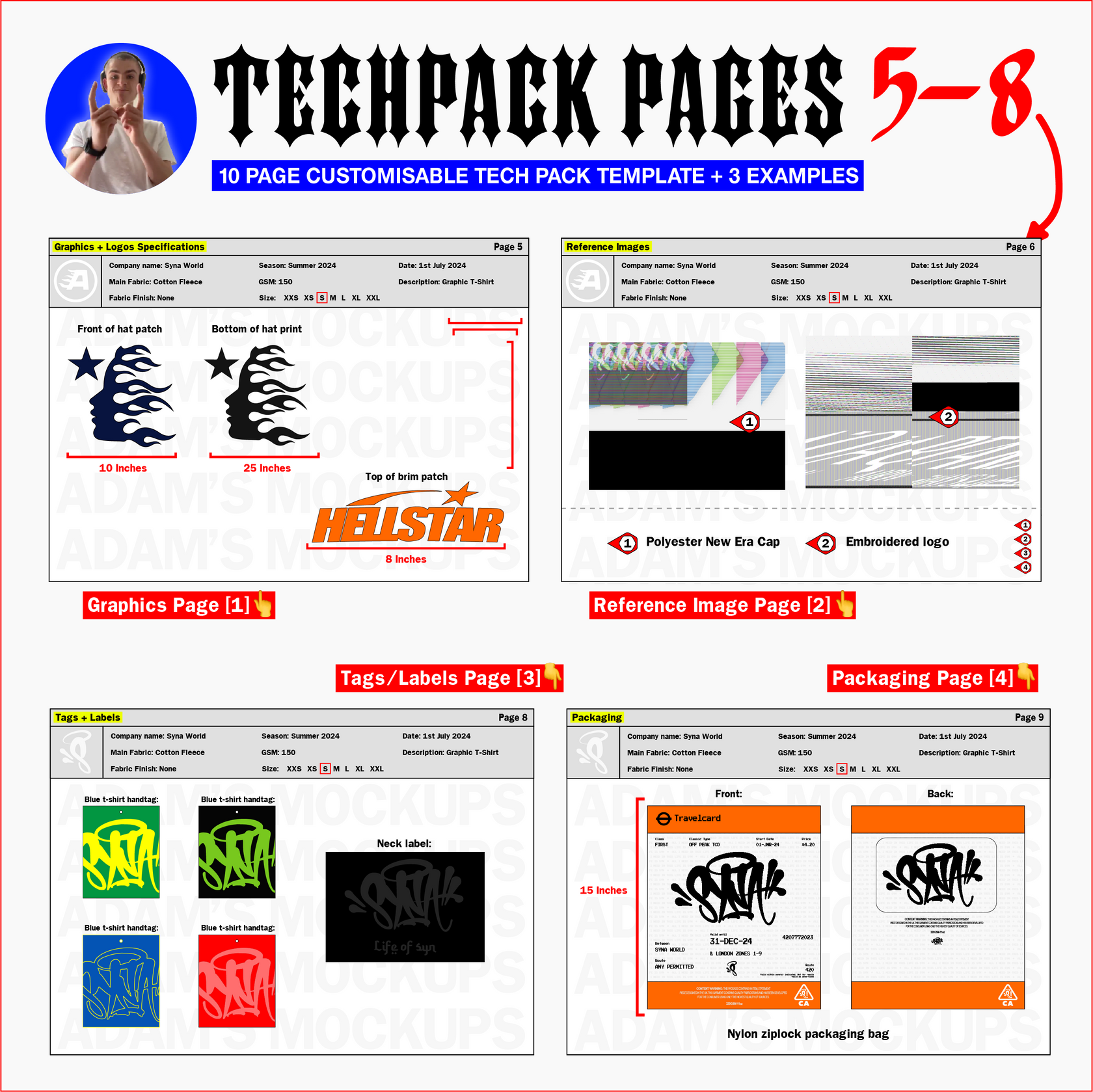 Adam's Ultimate Tech Pack Template - Send Straight to your Manufacturer! – Adam’s Mockups