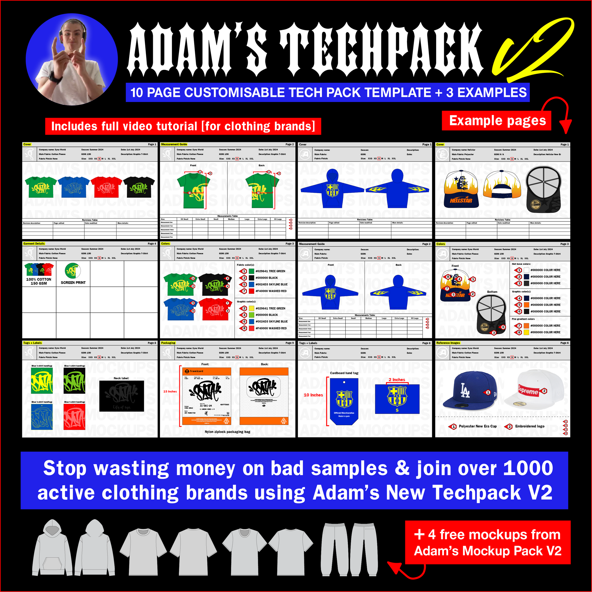 Adam's Ultimate Tech Pack Template - Send Straight to your Manufacturer ...
