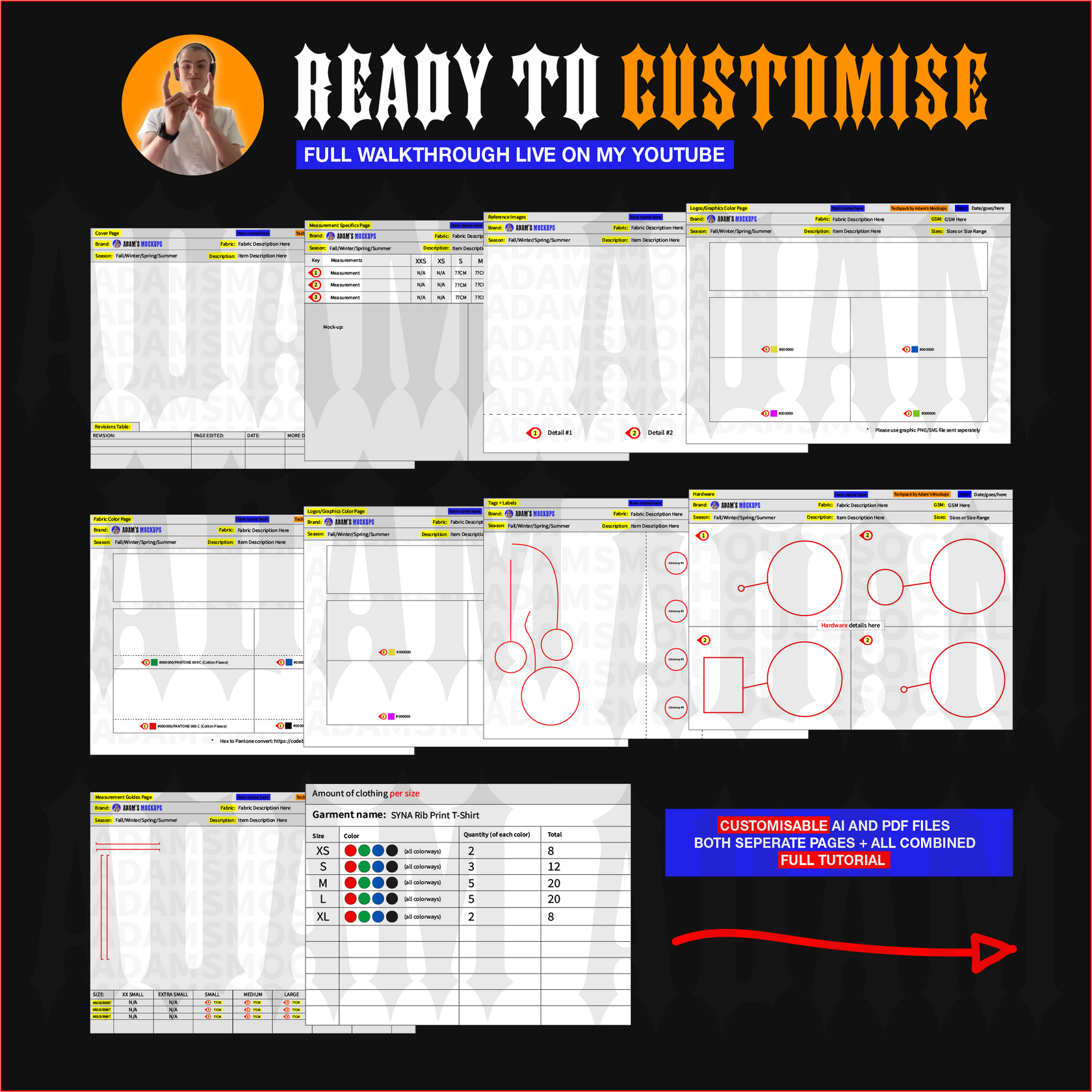 Adam's Ultimate Tech Pack Template - Send Straight to your Manufacturer ...