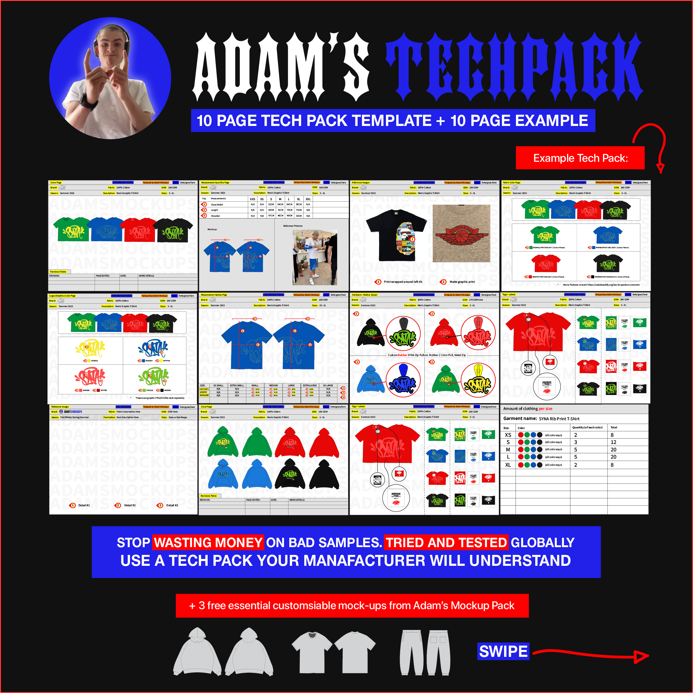 Adam's Ultimate Tech Pack Template - Send Straight to your Manufacturer ...