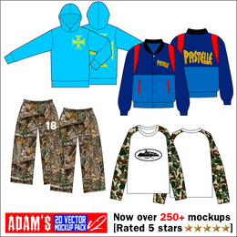 Adam's 250+ Item Clothing Mockup Pack - Start your Clothing Brand Today ...